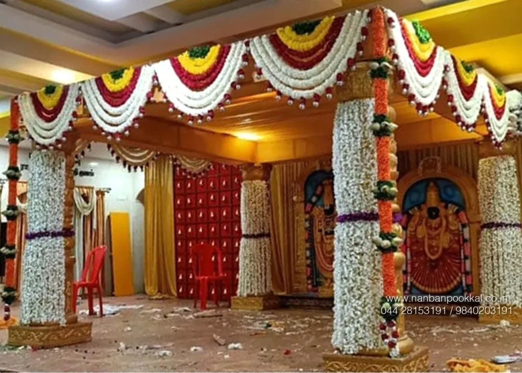Wedding Stage Decor | Nanban Pookkal - Biggest Fresh Flower Wedding ...