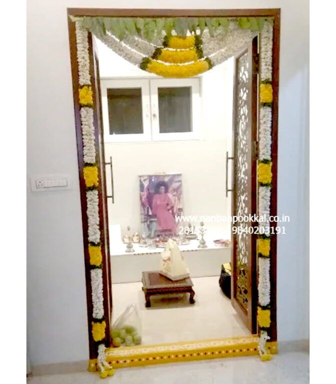 Garland Shop | Nanban Pookkal - Biggest fresh flower Wedding Garland ...