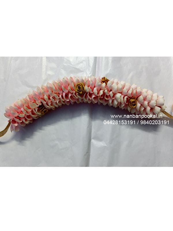 RPV007 – Pink Rose Petals Veni for Wedding Bridal – 1 Set | Nanban ...